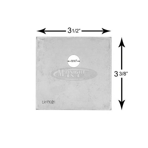 Steel Backing Plate – Midnight 4x4