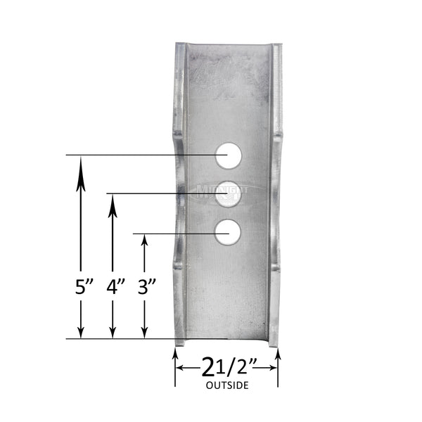 Leaf Spring Perch 2-1/2" Wide – Midnight 4x4