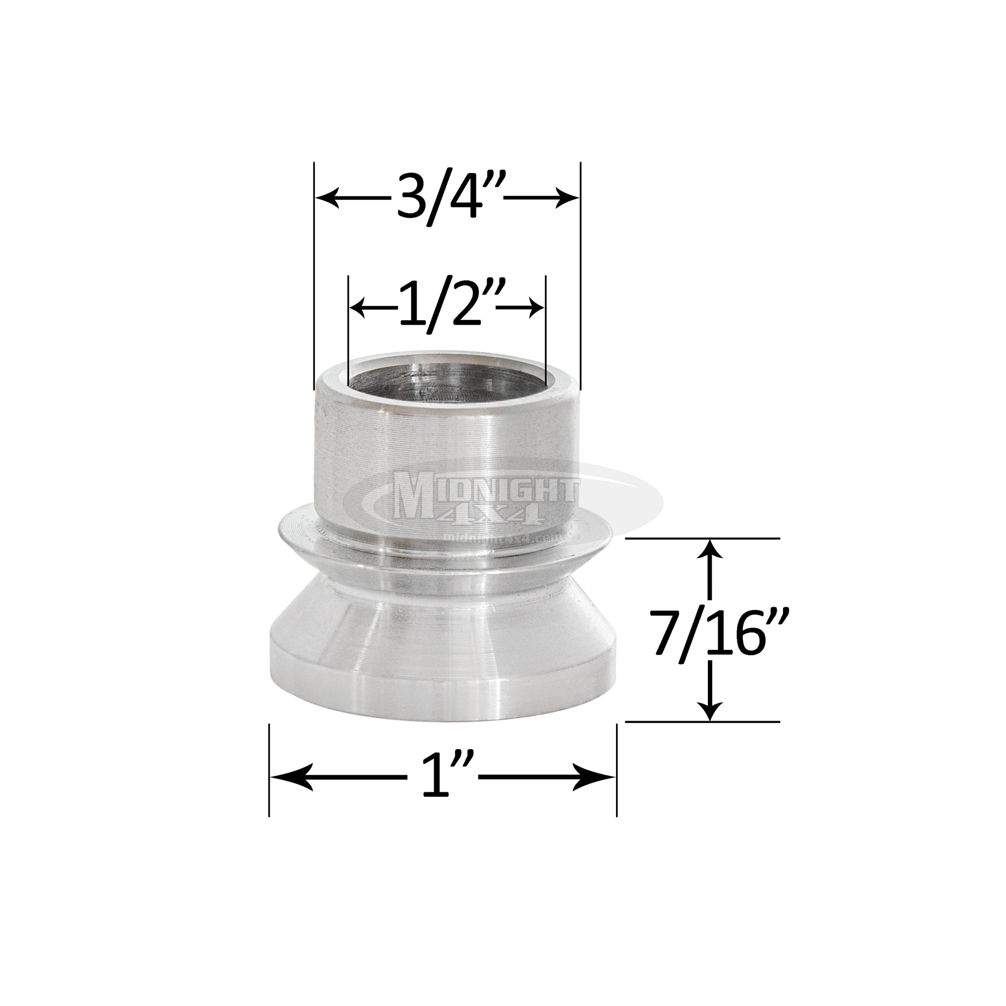 3/4" High Misalignment Spacers – Midnight 4x4