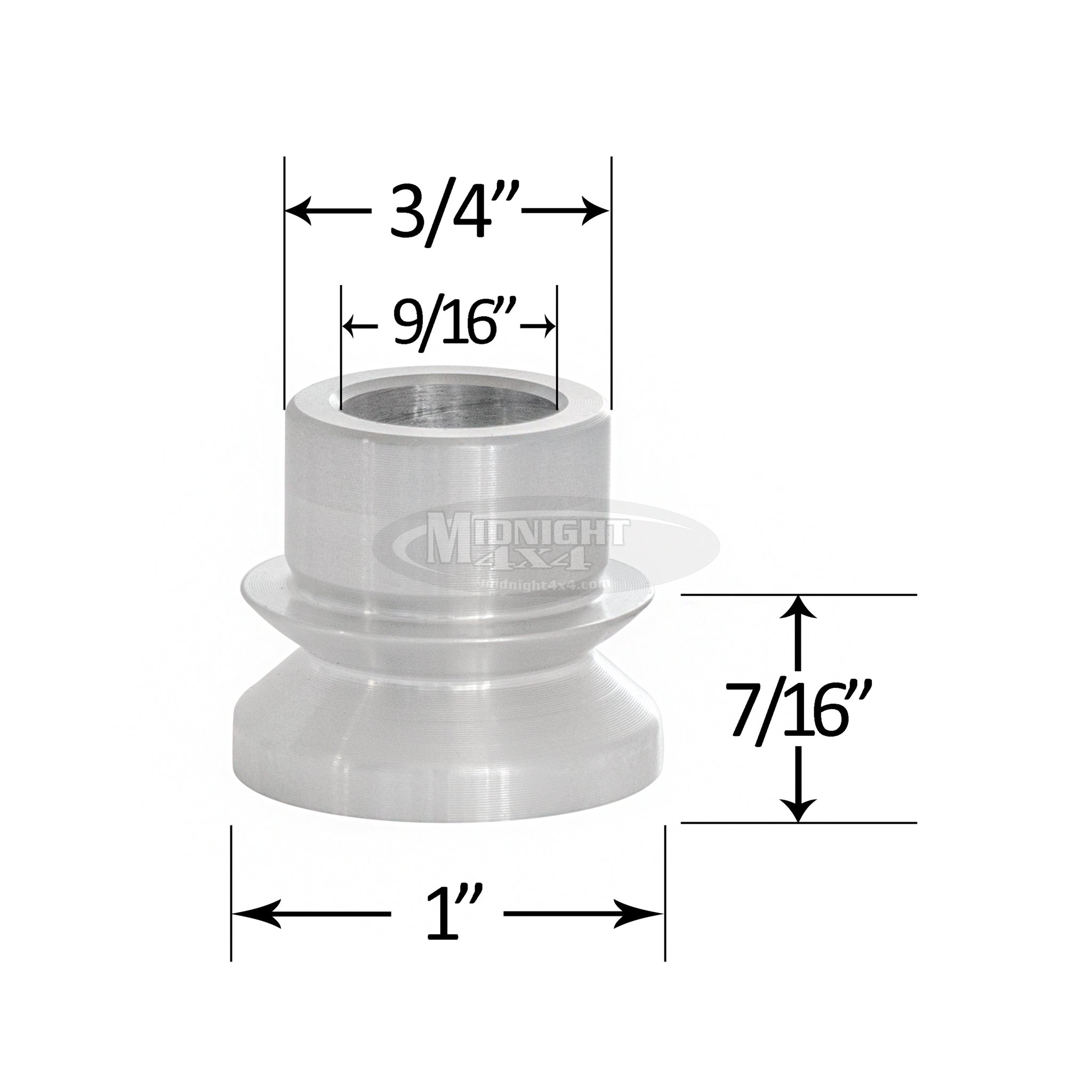 3/4" High Misalignment Spacers – Midnight 4x4