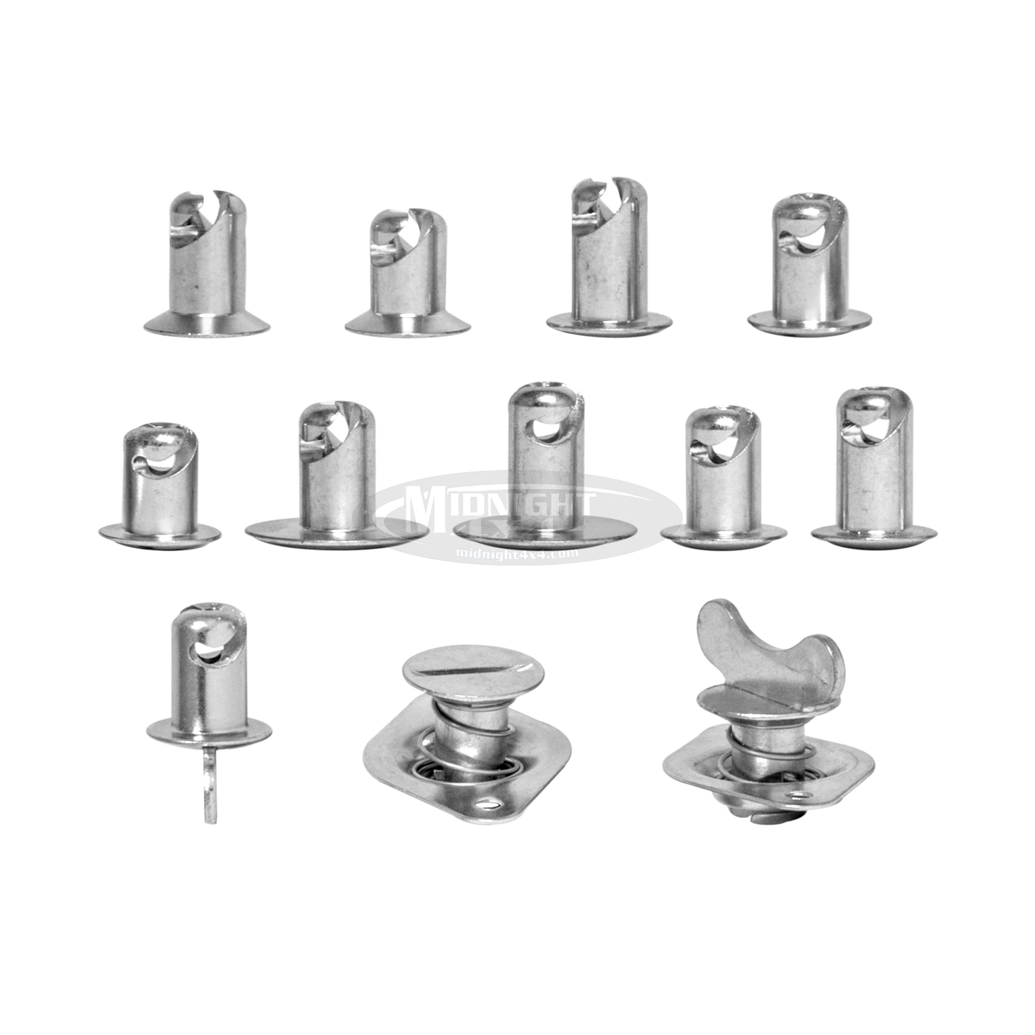 DZUS Fastener Buttons - Steel – Midnight 4x4