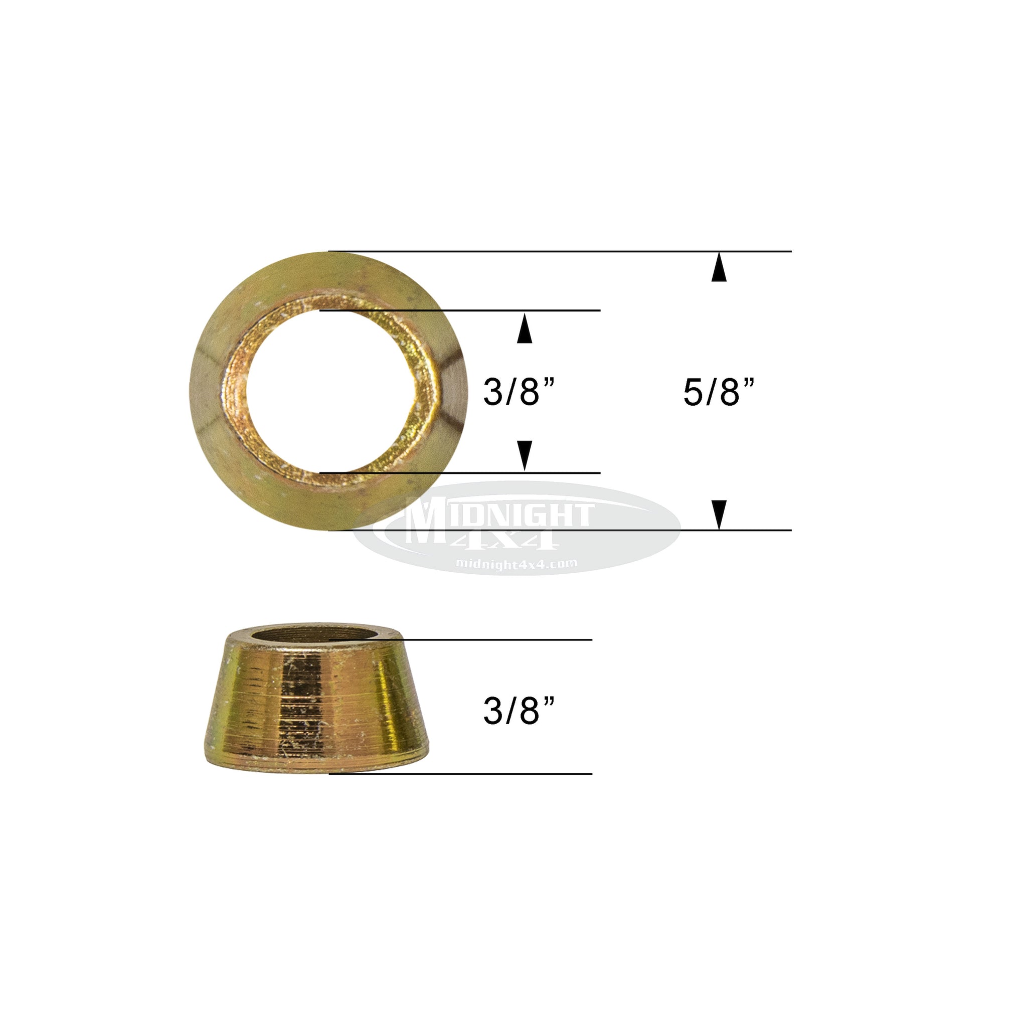 Wide Heim Spacers - Zinc Plated – Midnight 4x4