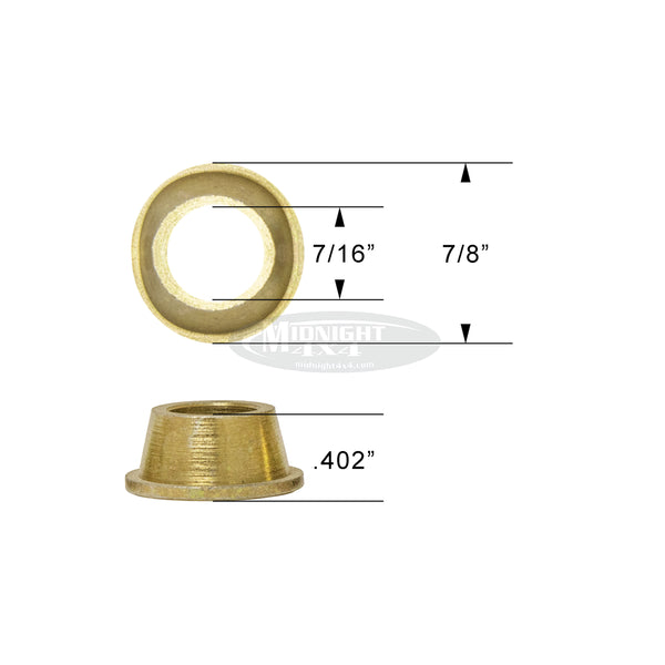 Wide Heim Spacers - Zinc Plated – Midnight 4x4