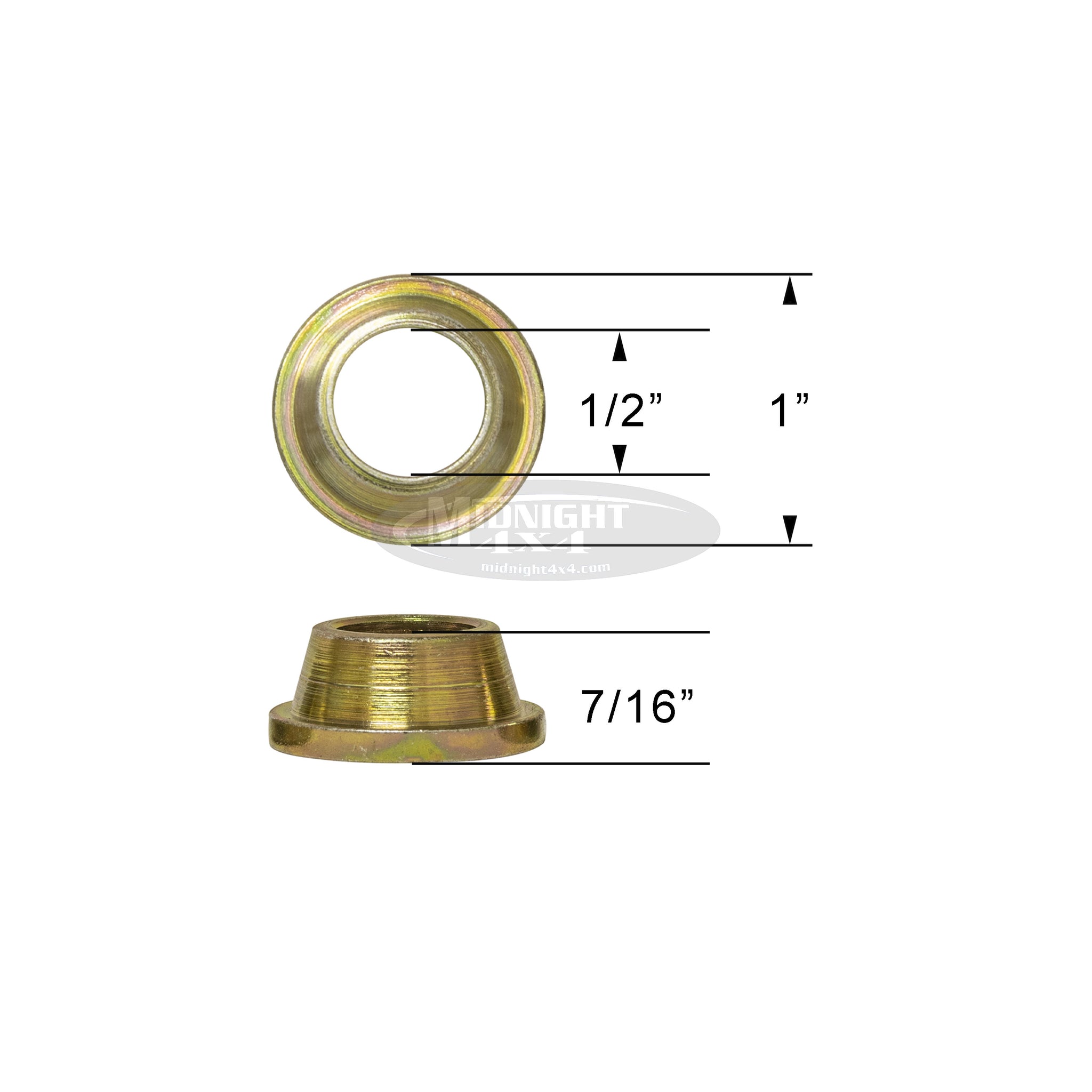 Wide Heim Spacers - Zinc Plated – Midnight 4x4