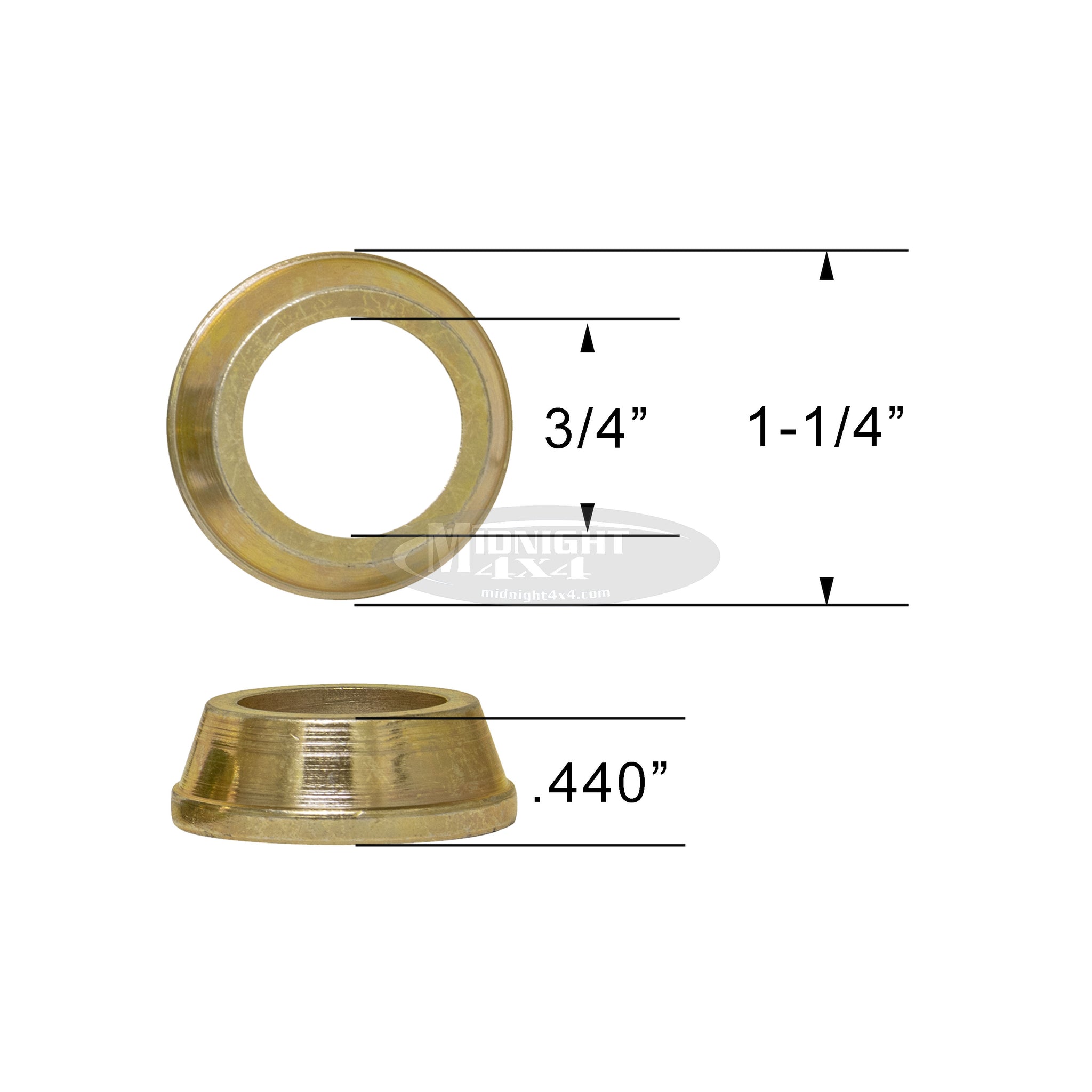 Wide Heim Spacers - Zinc Plated – Midnight 4x4