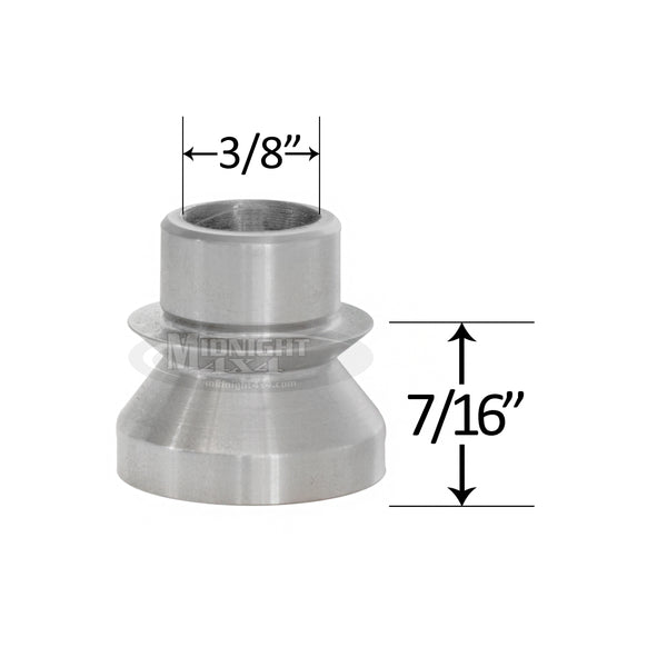 1/2" High Misalignment Spacers – Midnight 4x4