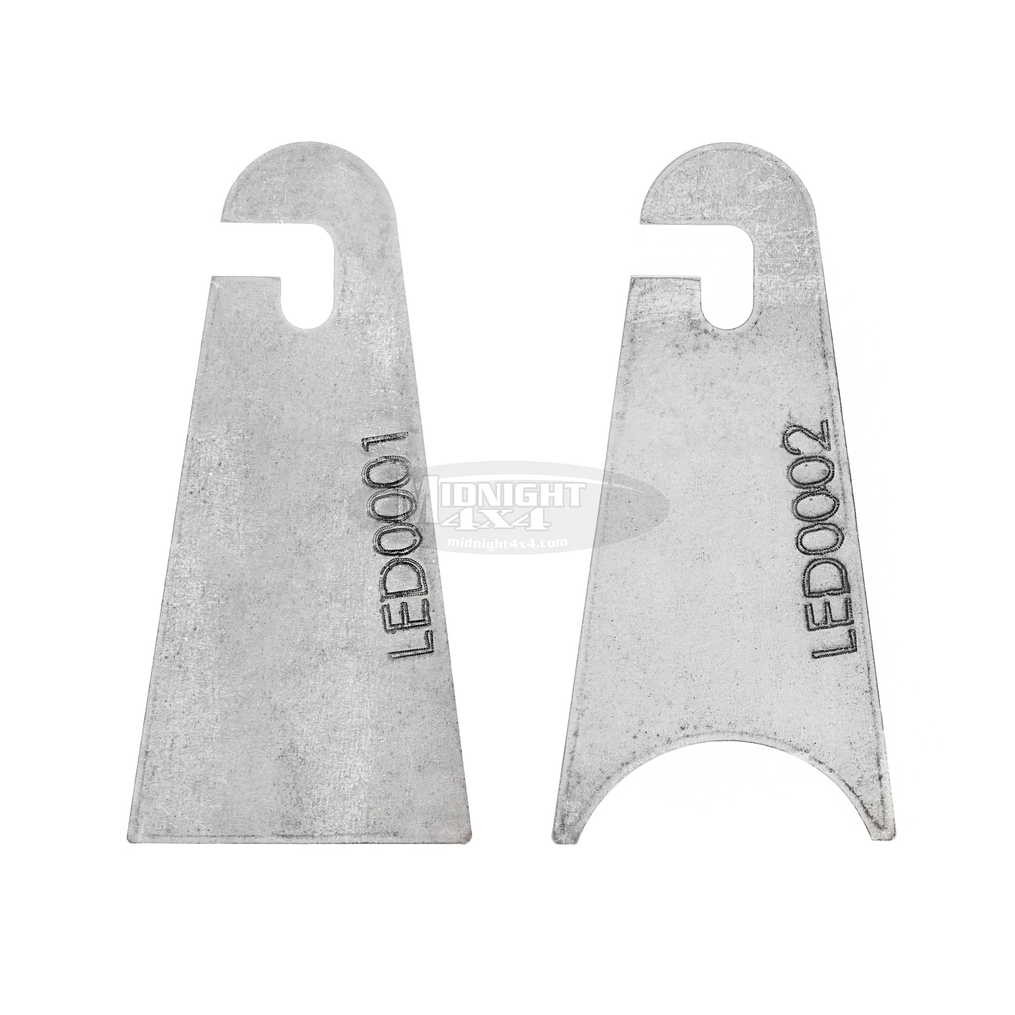 Slotted Light Bar Tabs – Midnight 4x4