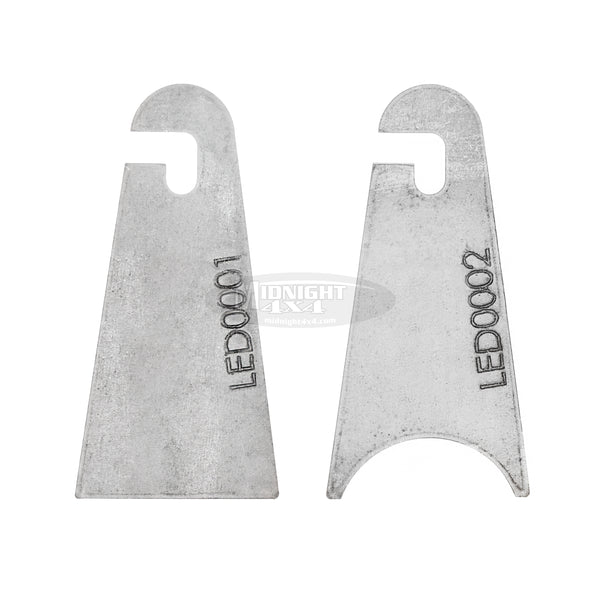 Slotted Light Bar Tabs – Midnight 4x4