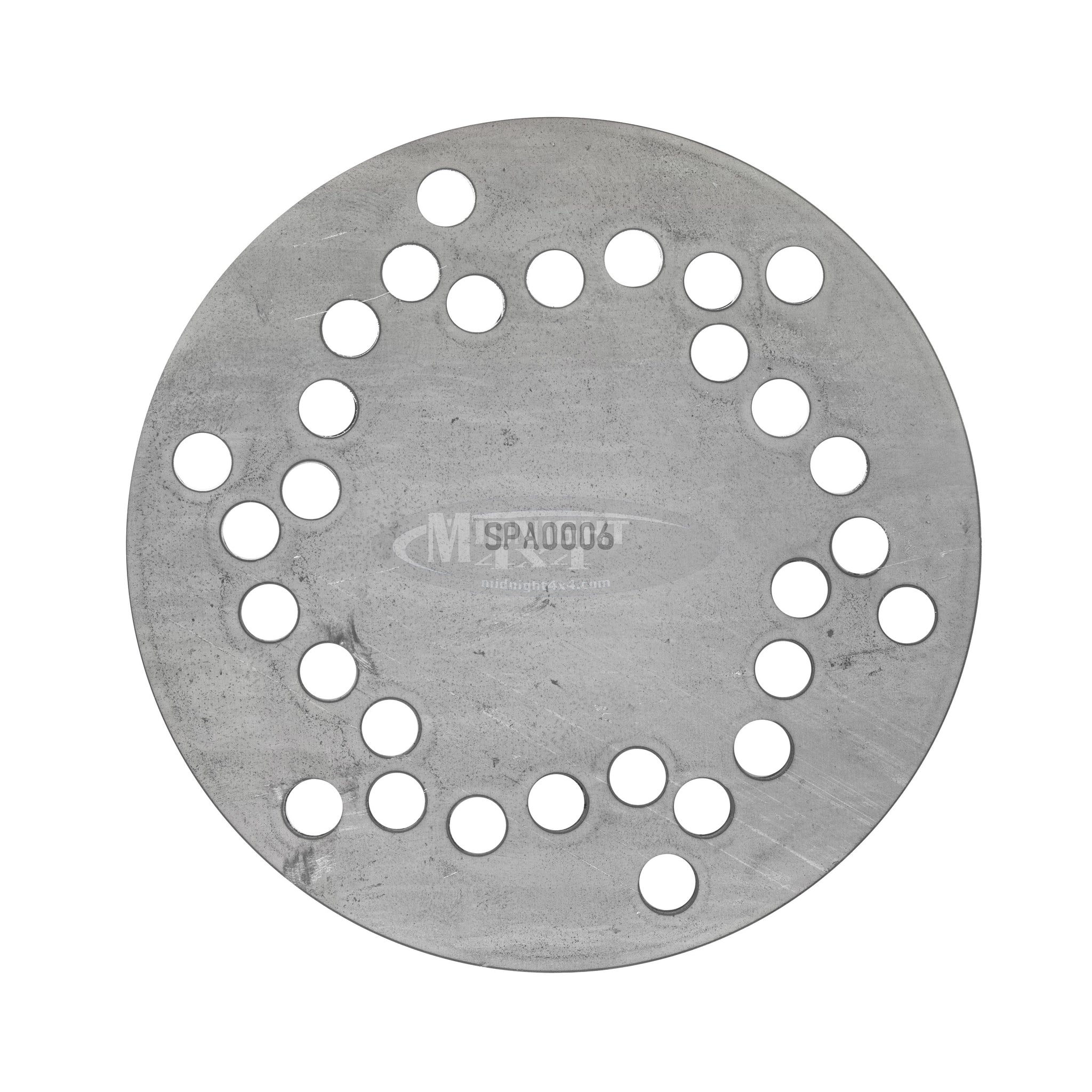 6 Lug Spare Tire Mount Plate – Midnight 4x4